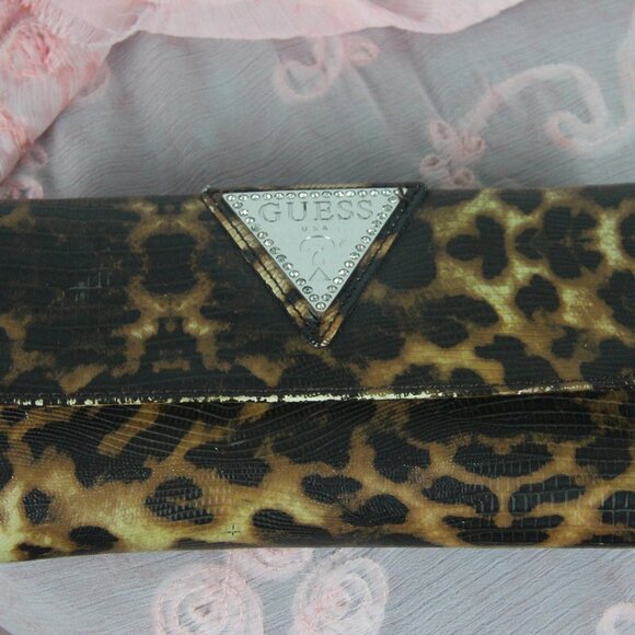 Guess | Bags | Guess Wallet Leopard Brown And Black Lots Of Wear And ...